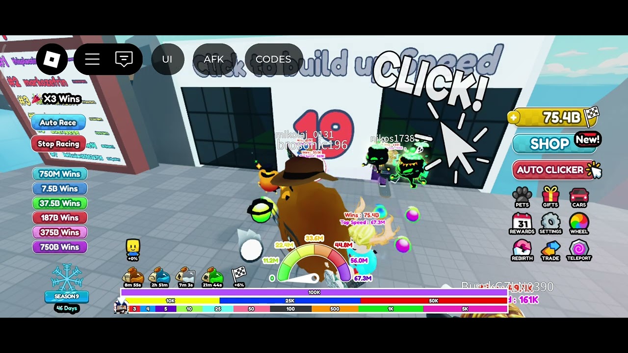 playing race clicker (FUNNY MOMENTS) - YouTube