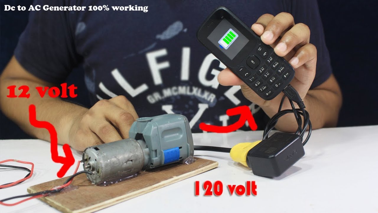 12V Dc to 120V Ac energy Generator || How to make Free Energy Generator ...