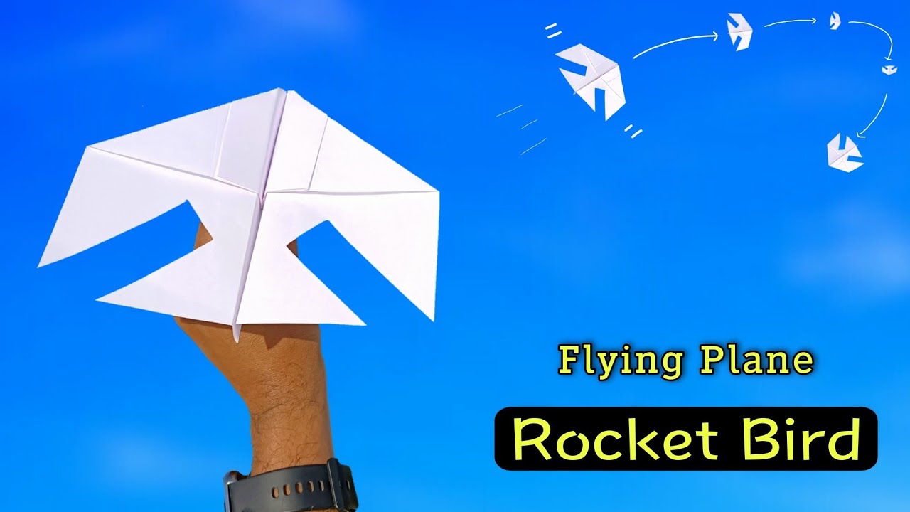 best bird plane, flying rocket bird, how to make bird plane, paper ...