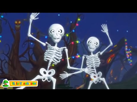 Beş tüyler ürpertici iskelet | cadılar bayramı şarkısı | Little Treehouse Türkçe | Bebek şarkıları
