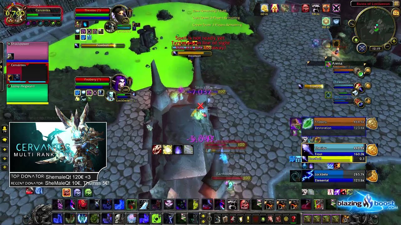 Cervantes - Endless CC on our pala 3000 Game WW DK HPAL VS ELE MAGE ...