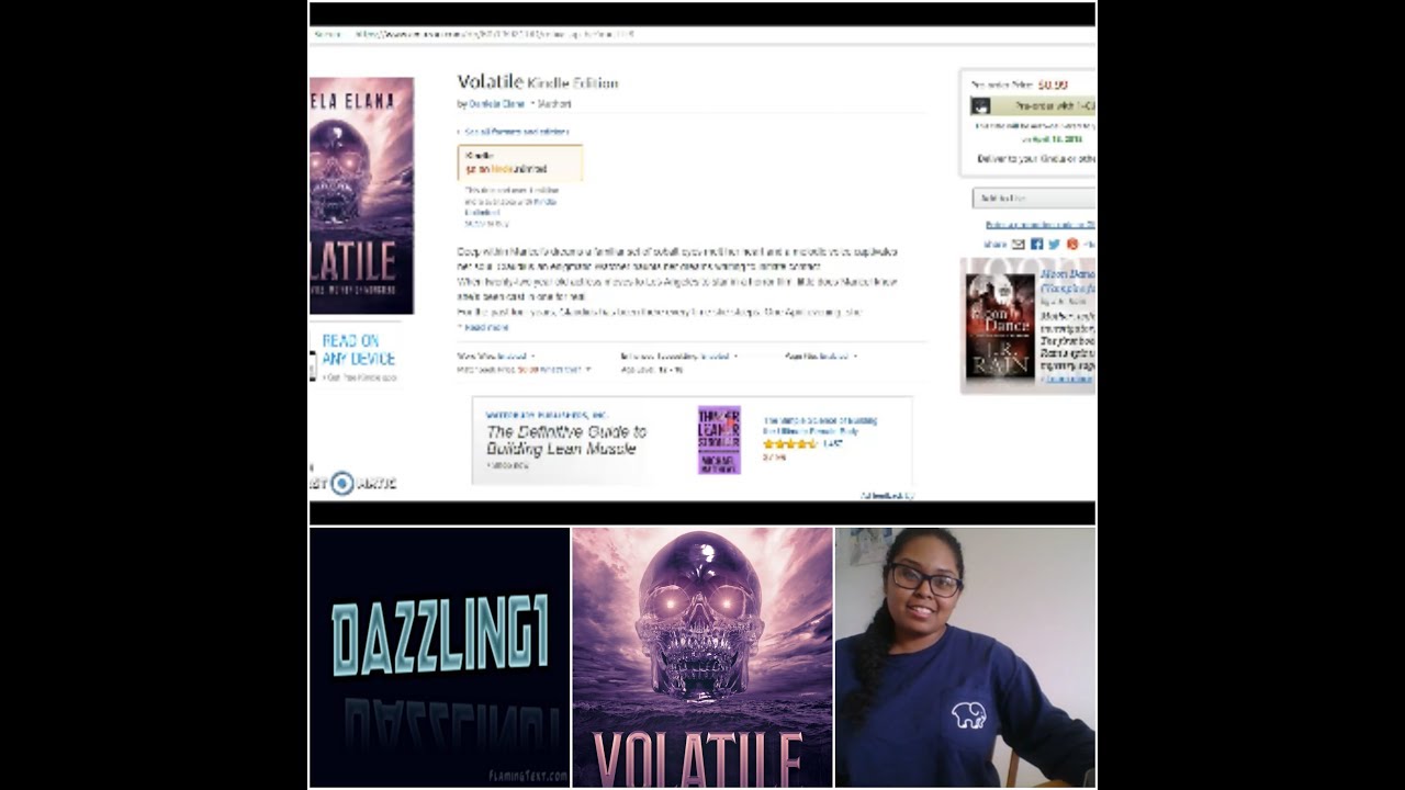 About My First Novel, Volatile and Face Reveal - YouTube