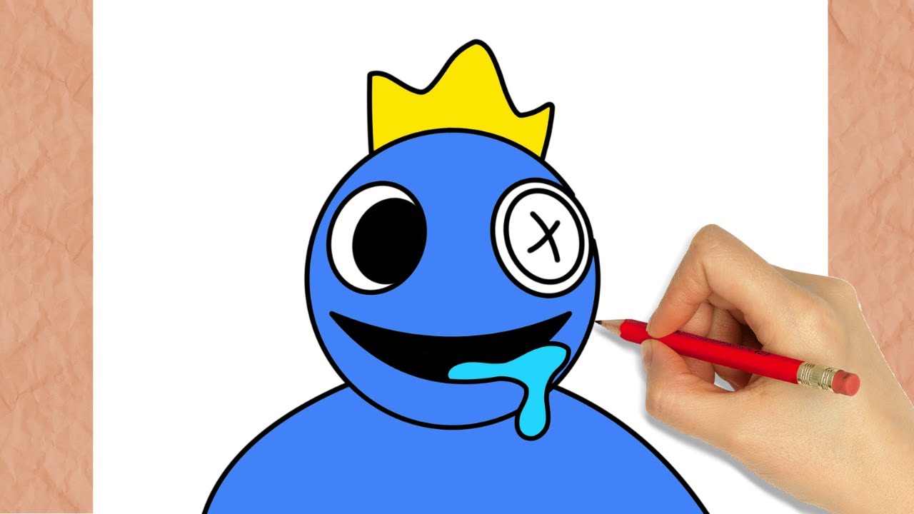 How to Draw BLUE I RAINBOW FRIENDS - YouTube