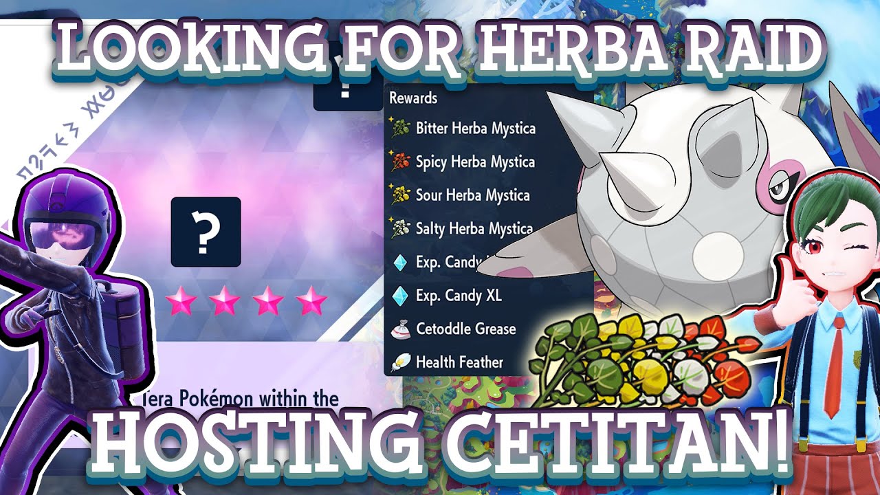 🔴 [LIVE] LOOKING FOR NEW HERBA RAID & HERBA HOSTING CETITAN ! - Pokémon ...