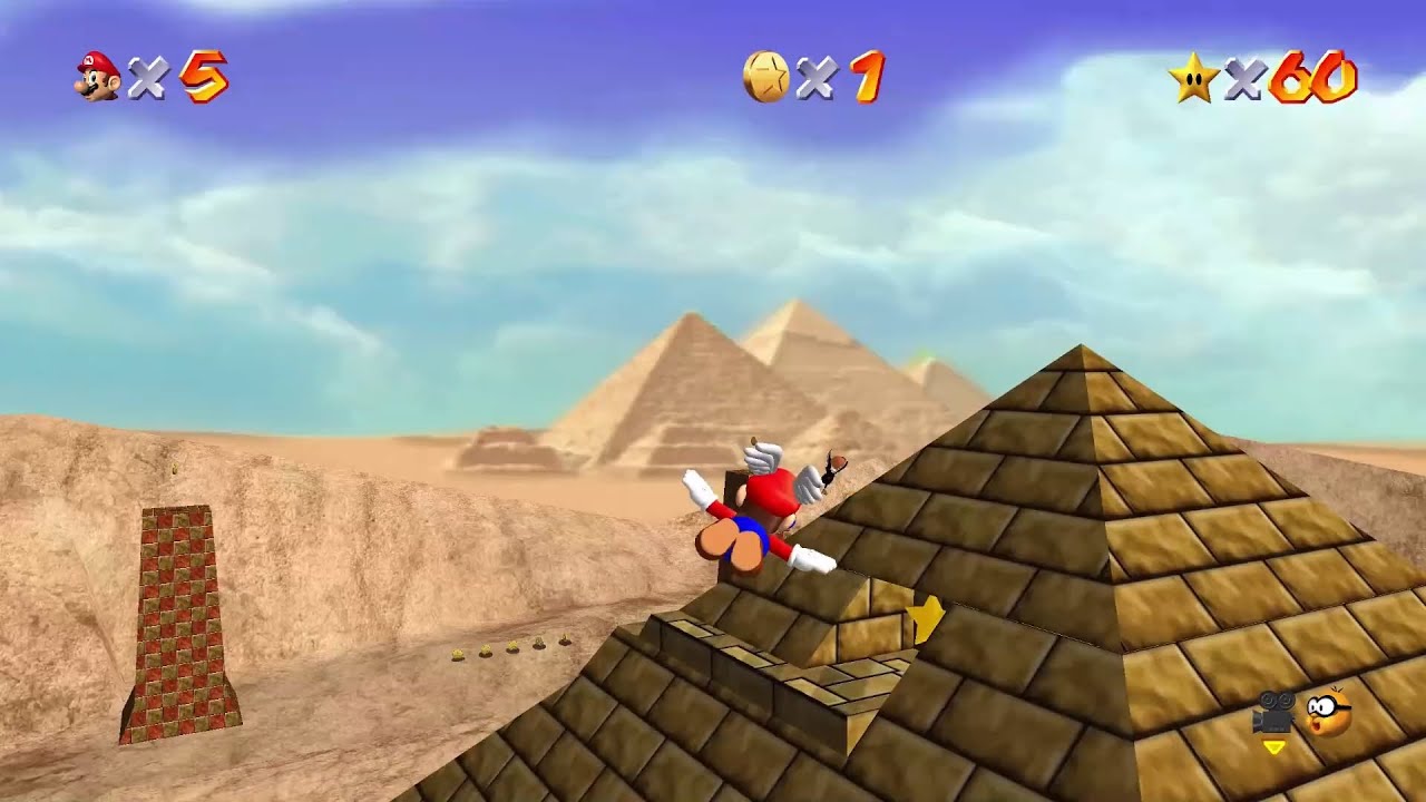 Super Mario 64 - Shining Atop the Pyramid - 61 of 120 - YouTube