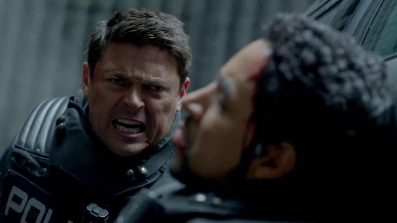 Almost Human - Police Shootout Scene - YouTube