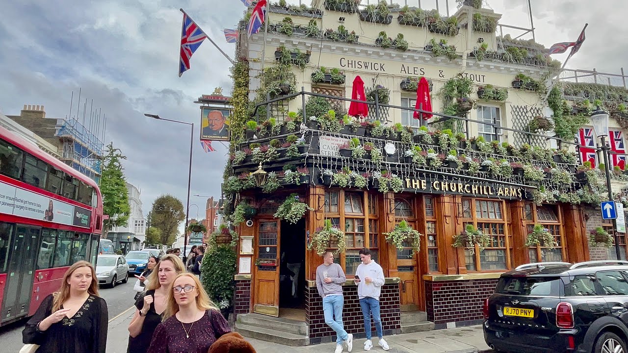 Christmas Walking London Kensington Side Streets Portobello Road to ...