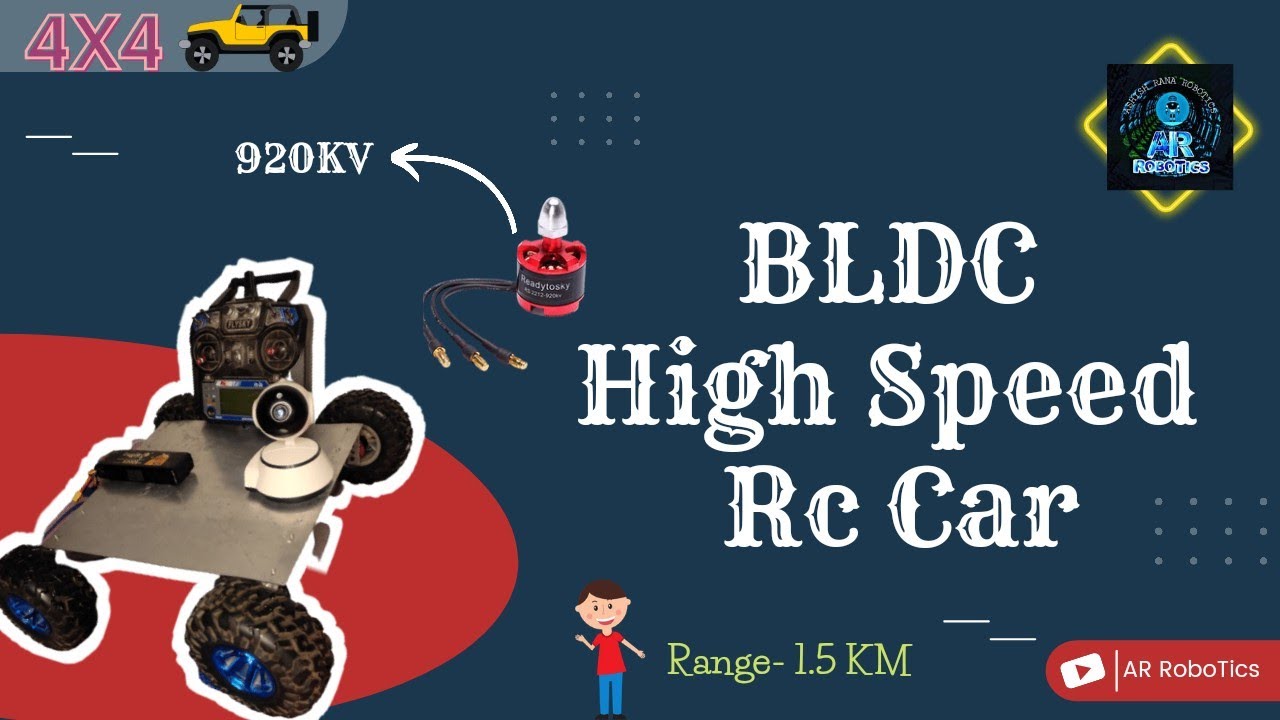 High Speed Brushless Motar Remote Control Car | 4x4 BLDC Car 🚕 ...