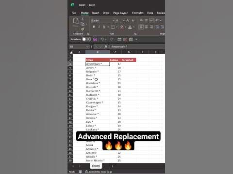 Advanced Replacement #dashboard #advanceexcel #replacement #exceltrick #exceltips #basicexcel ...