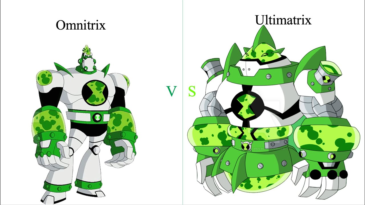 Omnitrix Vs Ultimatrix Side By Side Comparison Part 6 Youtube