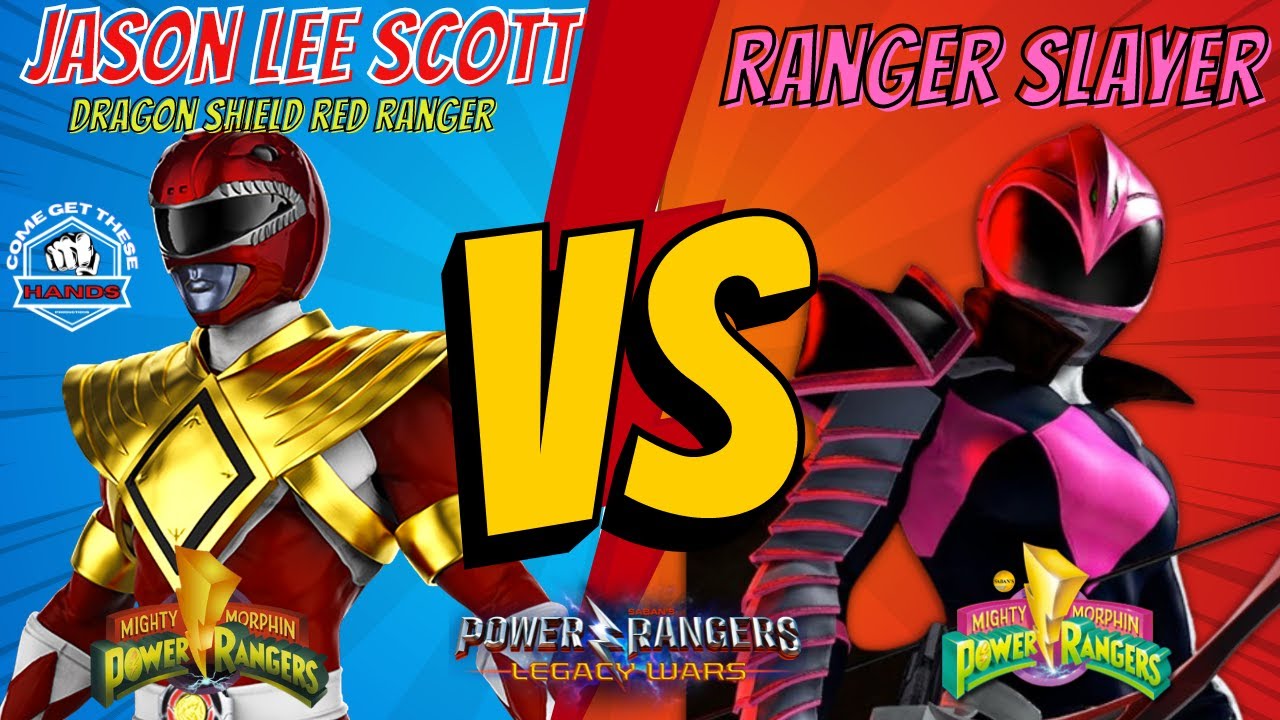 Power Rangers Legacy Wars | Red Dragon Shield Ranger Jason Lee Scott Vs ...