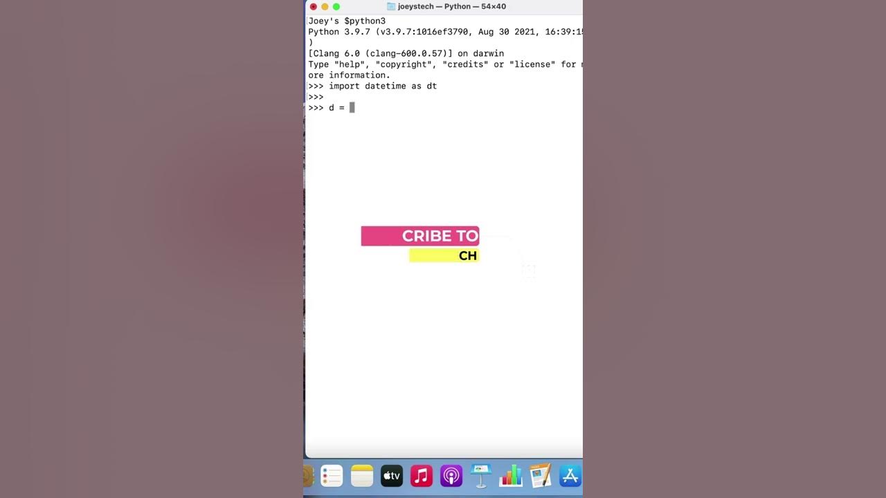 Python short video | print today's date and current time using datetime python module #shorts ...