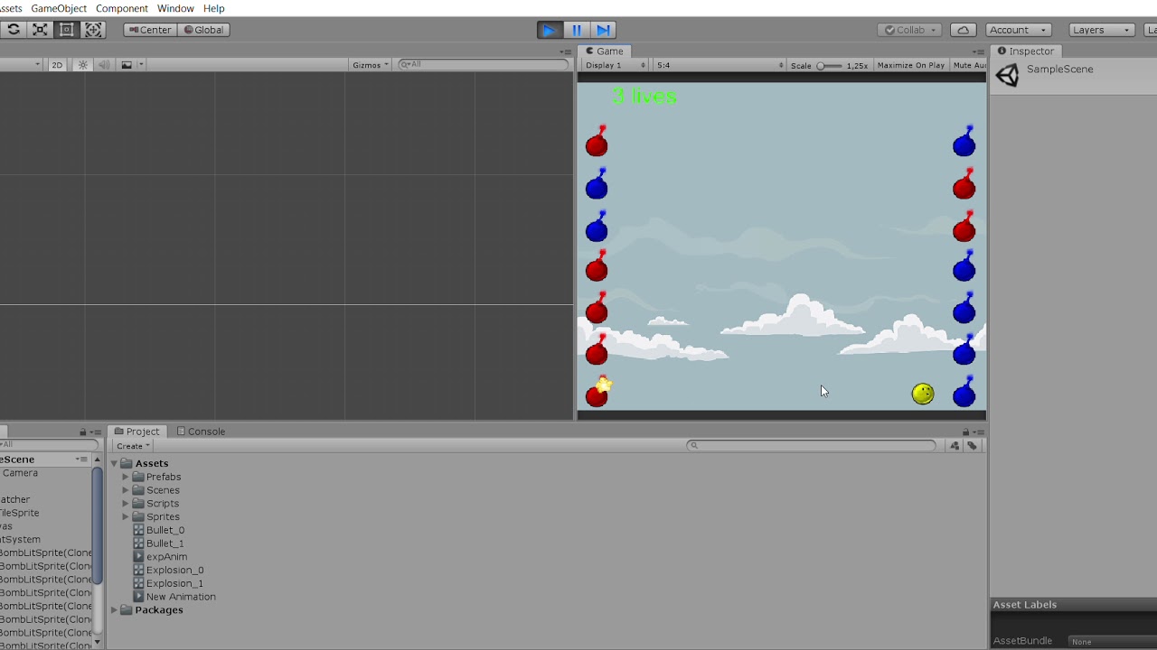 Unity Exploding ball game - YouTube