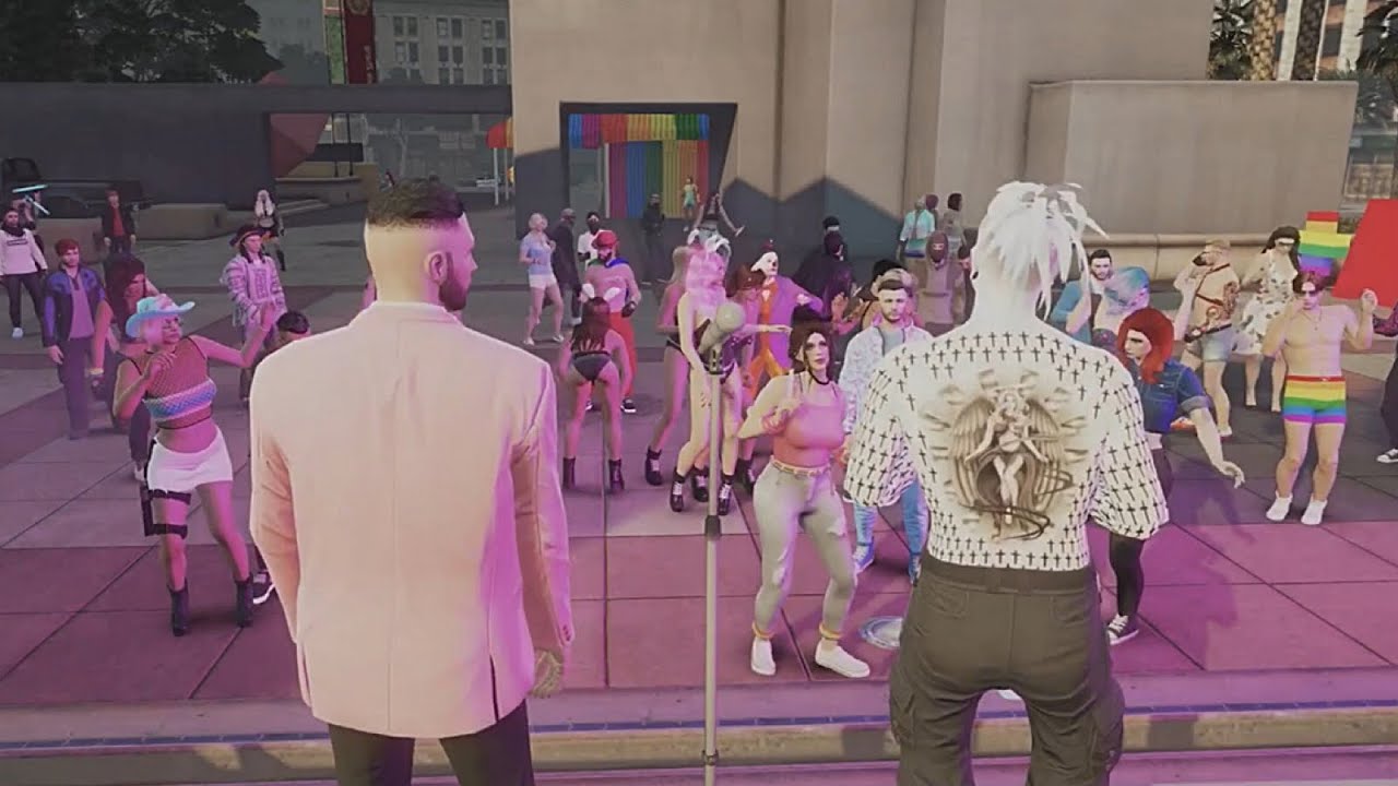 Don Dolph Joins Damien Tinkerman To Perform At Pride Event | NoPixel 3. ...