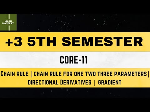 Lect-03 | Chain Rule | Chain rule for one two three parameters ...