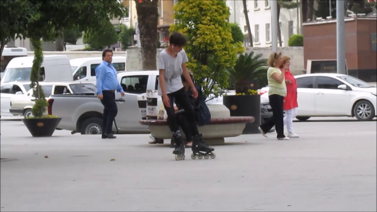 Free Style Slalom | Crazy slalom | Rollerblade Twister 80 - YouTube