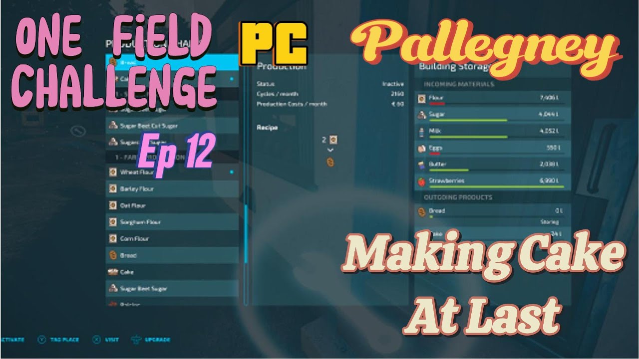 One Field Challenge/ Pallegney/ FS 22/ Ep 12/ Making Cake At Last - YouTube