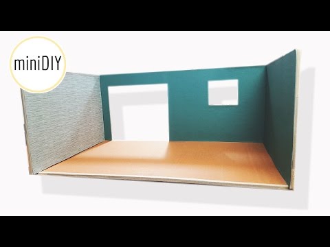 DIY Miniature Room Box // Dollhouse - miniDIY