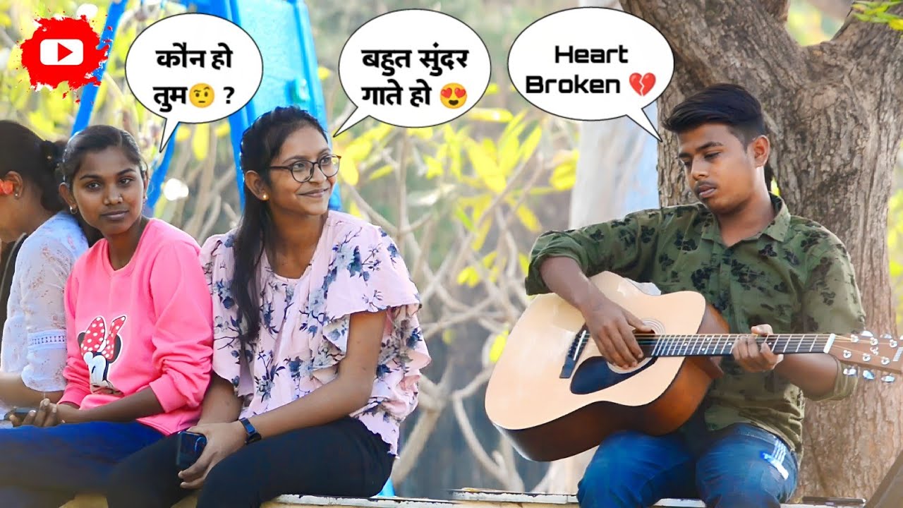 Randomly singing prank with public | tera mera rishta song singing | Singing Prank - YouTube