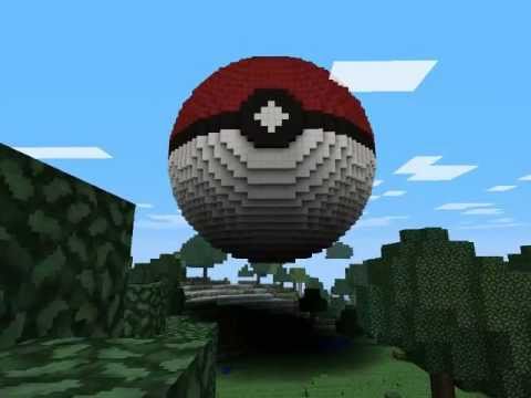 [Minecraft] Huge Pokeball !! - YouTube