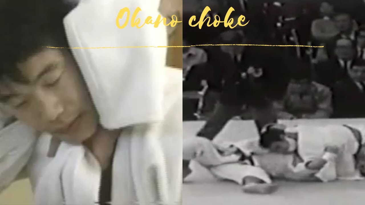 The most RUTHLESS choke in Judo (Isao Okano choke) 功岡野の送襟絞 - YouTube