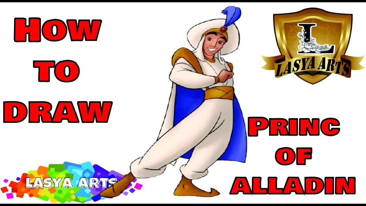 Prince of Aladdin | How to draw Aladdin | Disney's Aladdin Drawing ...