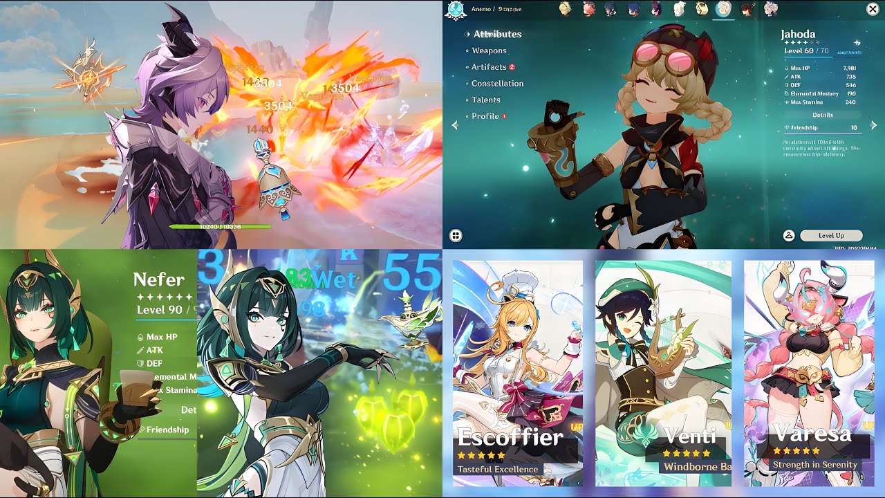 NEFER, DURIN GAMEPLAY INFO & RERUN BANNERS UPDATE! | GENSHIN IMPACT ...