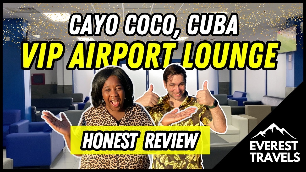 Cayo Coco VIP Lounge Experience | Jardines Del Rey Airport Cuba - YouTube