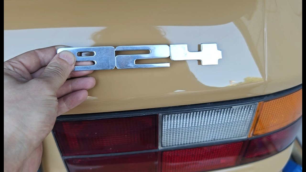 Porsche 924 rear logo DIY - YouTube