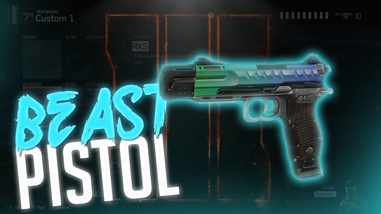 BEAST Burst-Fire PISTOL (BO3 Beta) - YouTube