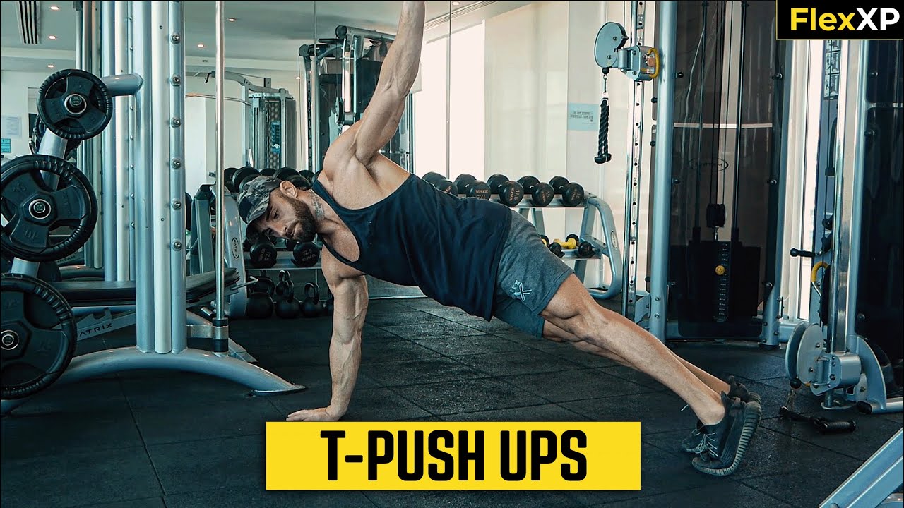 T-Push Ups Form & Tutorial Guide (30 Seconds) - FlexXP - YouTube