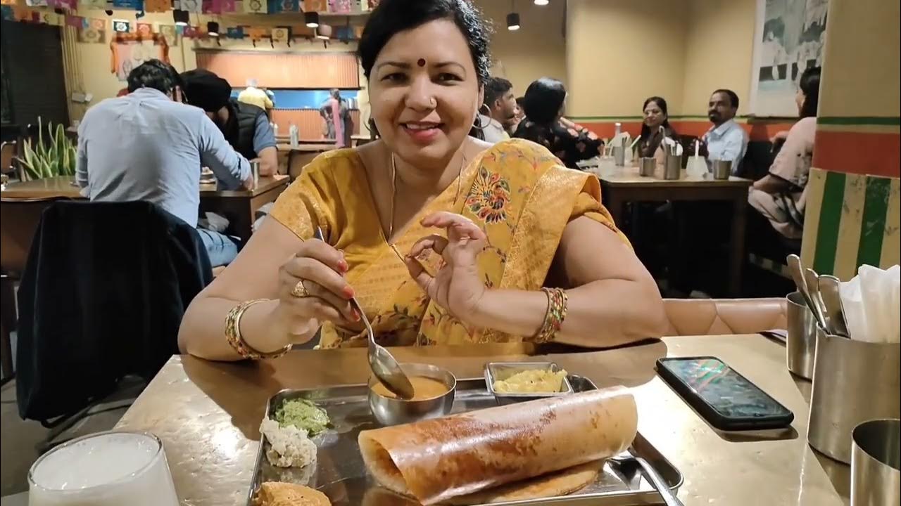 Welcome Gurgaon Vlog | Part 1| 32nd Avenue | Carnatic Cafe | Mysuru Masala Dosa | Thatte idli ...