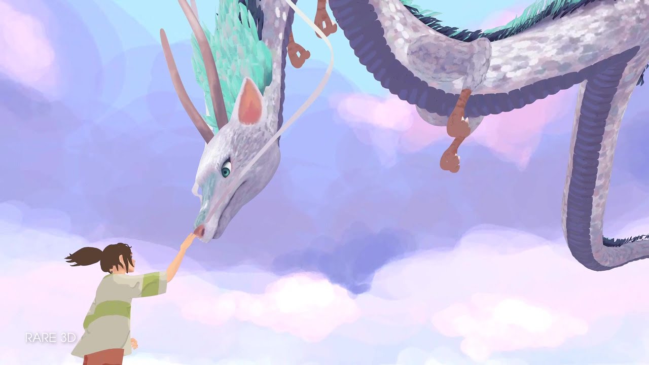 Spirited Away - Chihiro and Haku 3D Model - YouTube