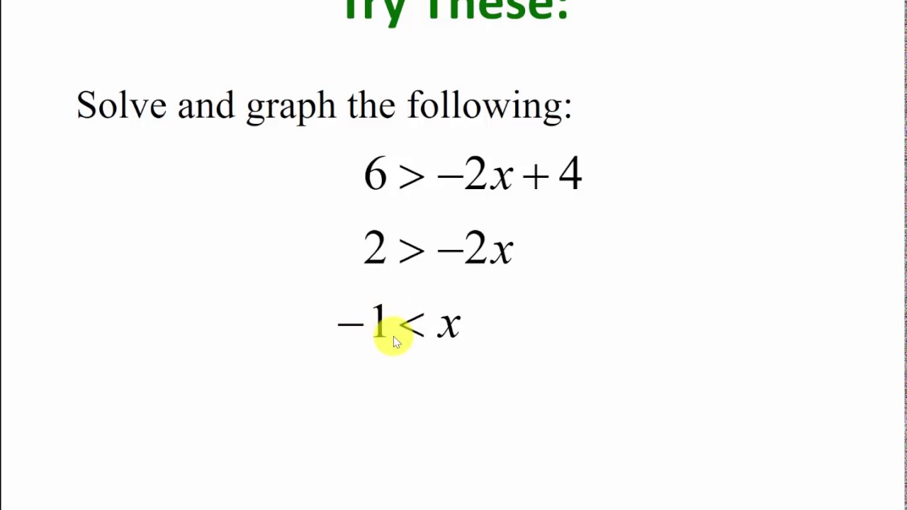 Solving One Variable Inequalities Using TI-84 - YouTube