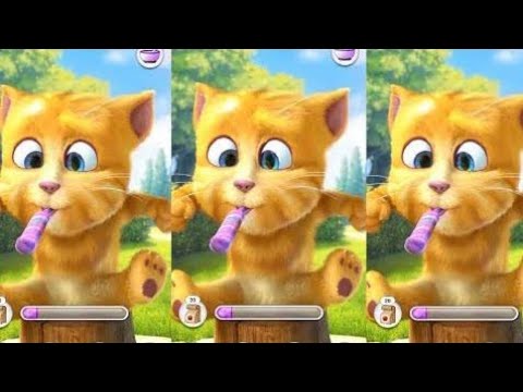 Talking Ginger|Teeth Brushing|Enjoying|Fun|Playing Puzzle| - YouTube