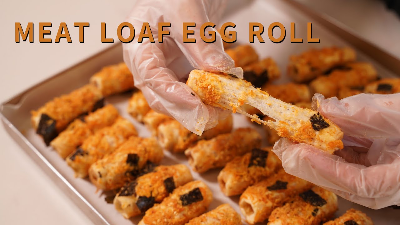 40 Meat floss egg rolls that can be made at home, pure deliciousness ...
