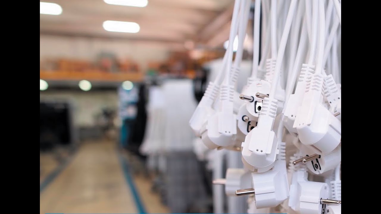 Production of power supply cords "ROPLAST" brand - YouTube