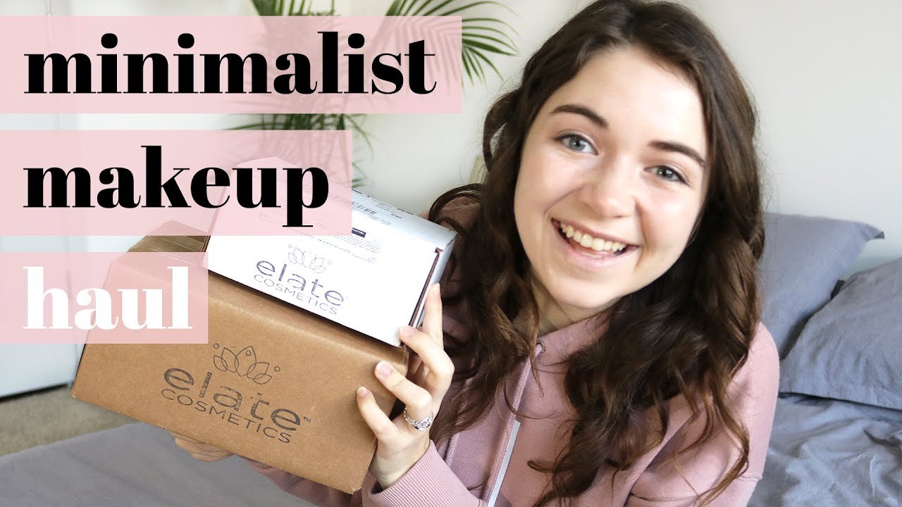 MINIMALIST & LOW WASTE MAKEUP HAUL | + z-palette depotting - YouTube