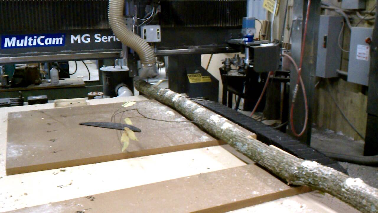 CNC Router cutting a tree! - YouTube