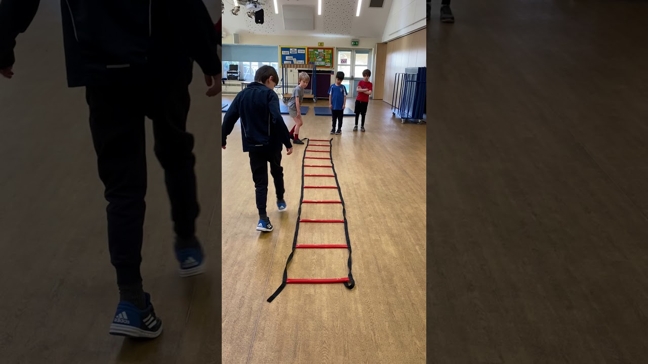 Junior Gym - Multi limb Ladder Coordination - YouTube