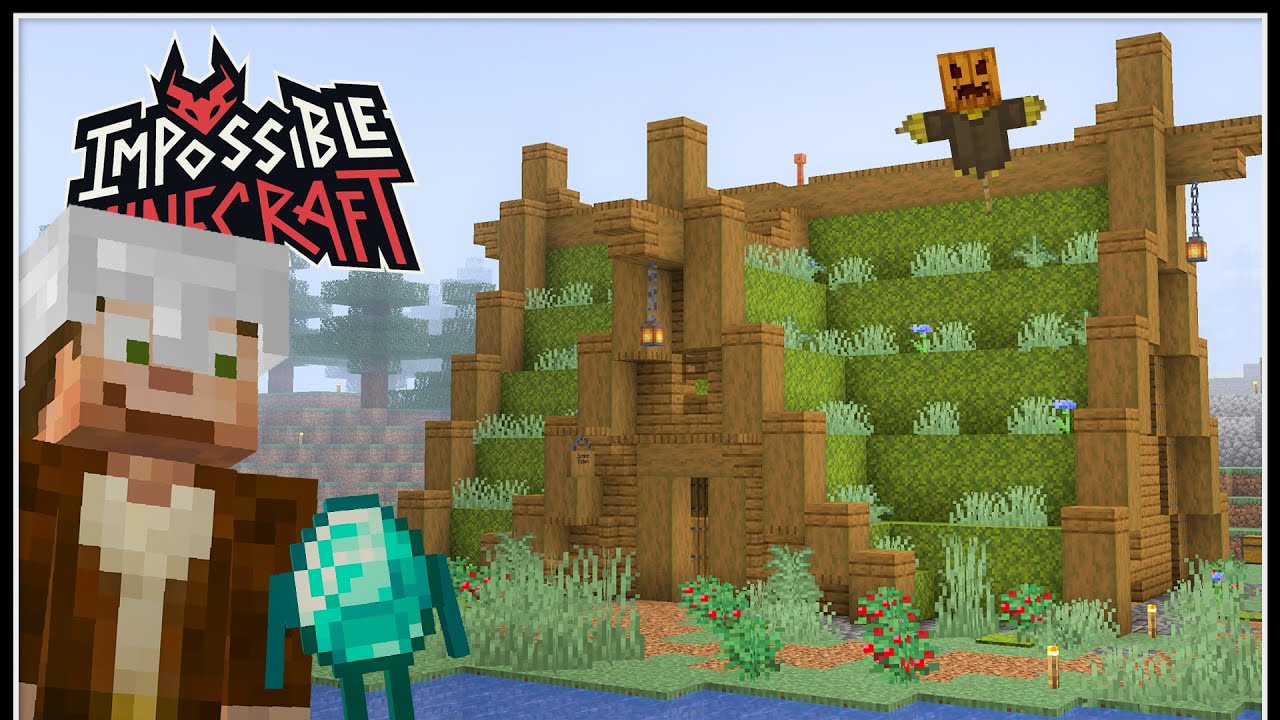 Impossible Minecraft Episode 2 - STARTER BASE & HUGS! - YouTube