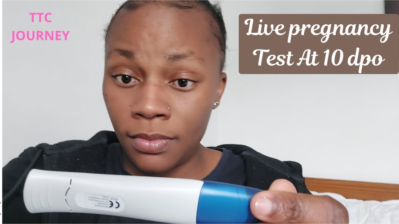 LIVE PREGNANCY TEST AT 10 dpo | TTC JOURNEY BABY #2 - YouTube