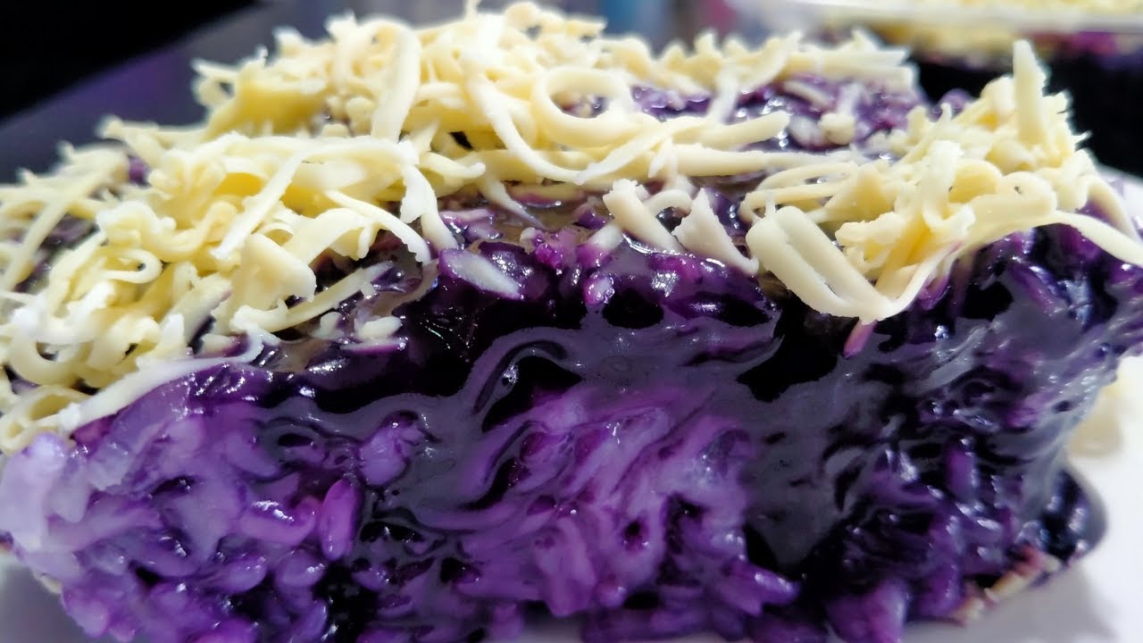 Ube Rice Cake ( Homemade) #ricecake #food - YouTube