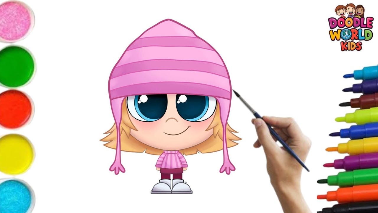 How to Draw Edith Gru 😎 | Easy Cute Cartoon Drawing for Kids | Step by ...
