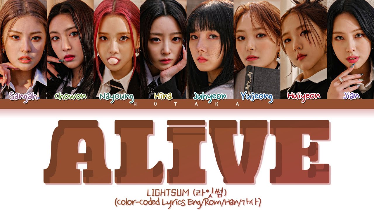 LIGHTSUM ‘ALIVE' Lyrics (라잇썸 얼라이브 가사) (Color Coded Lyrics) - YouTube