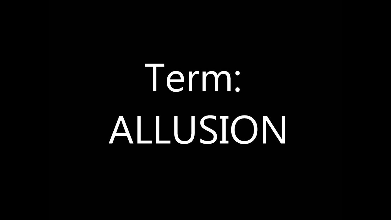 Literary Device Allusion YouTube literary-device-allusion-youtube