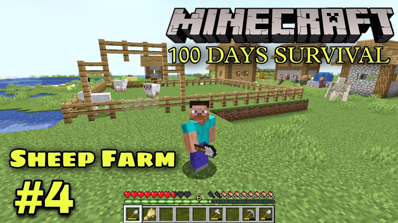 MINECRAFT SURVIVAL SERIES | DAY-4 | Creating Sheep Farm - YouTube