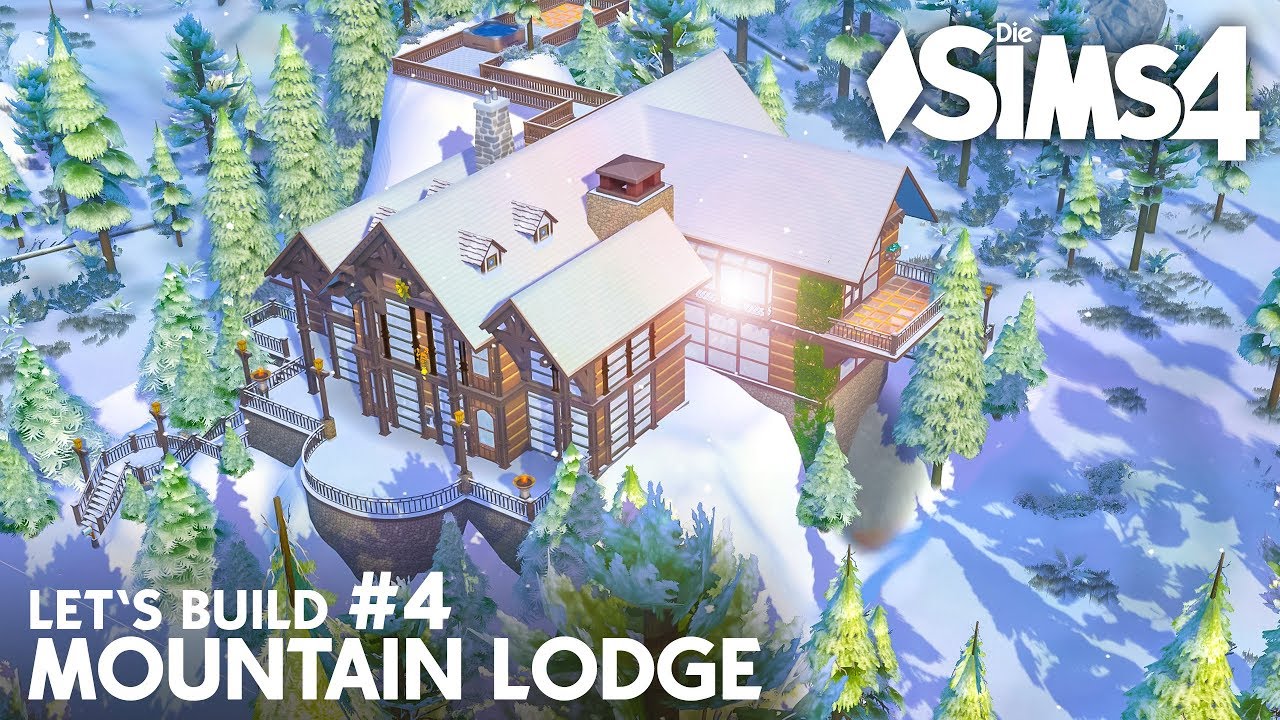 Mountain Lodge in Die Sims 4 bauen #4 | Modernes Ferien Haus auf einem ...