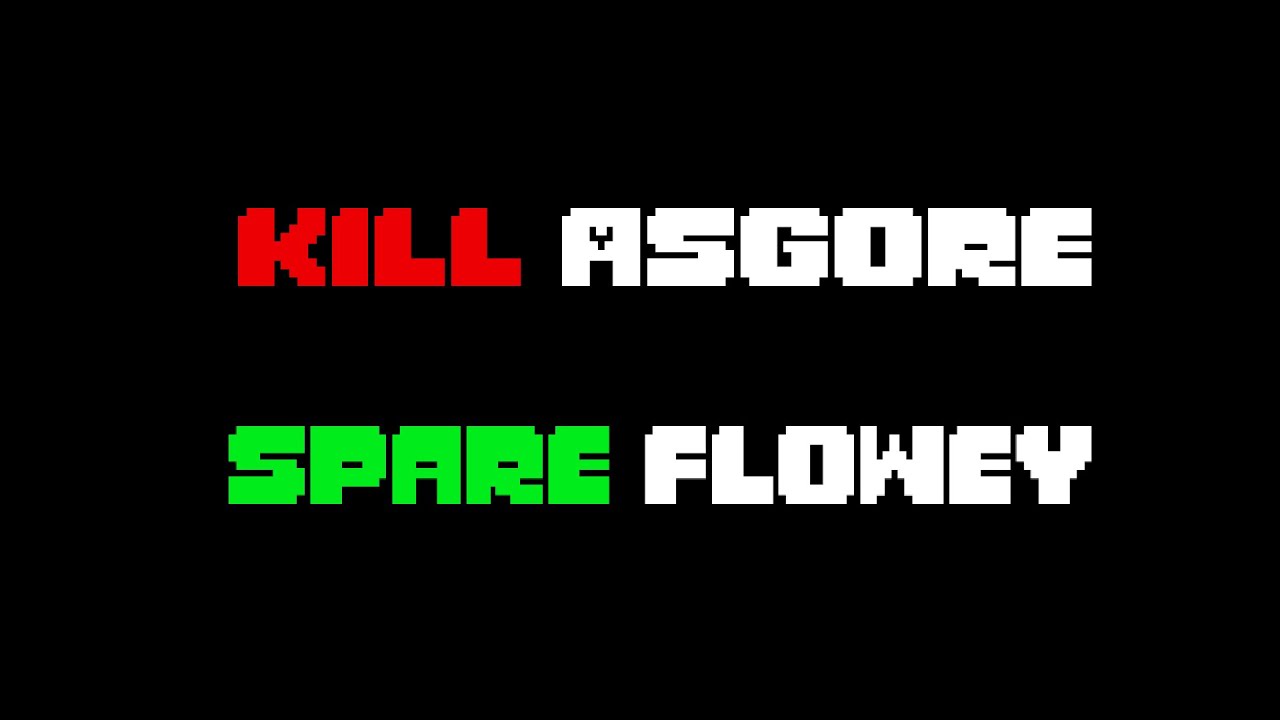 Undertale Neutral Ending, Killing Asgore, Sparing Flowey - YouTube
