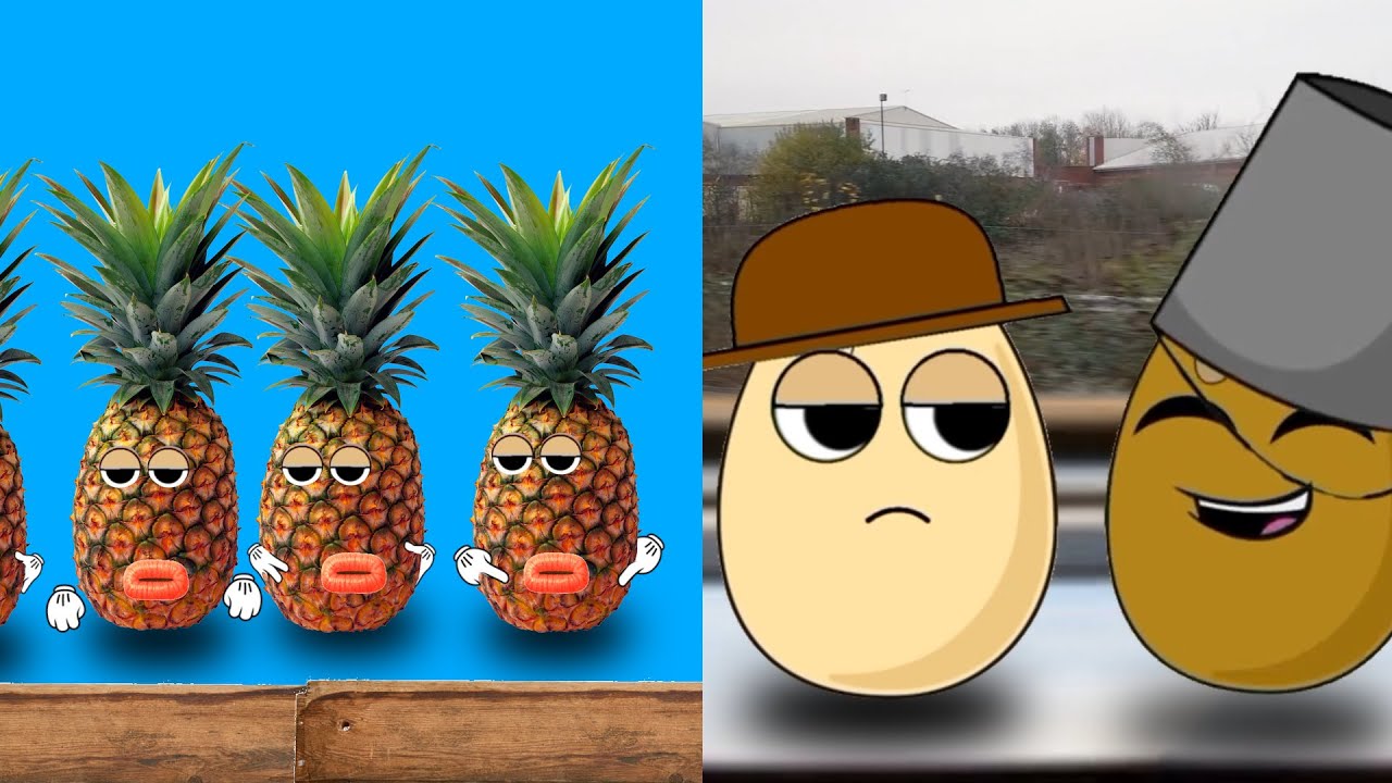 Sprunky talking food Top 3 episode eggs and pineapple - YouTube